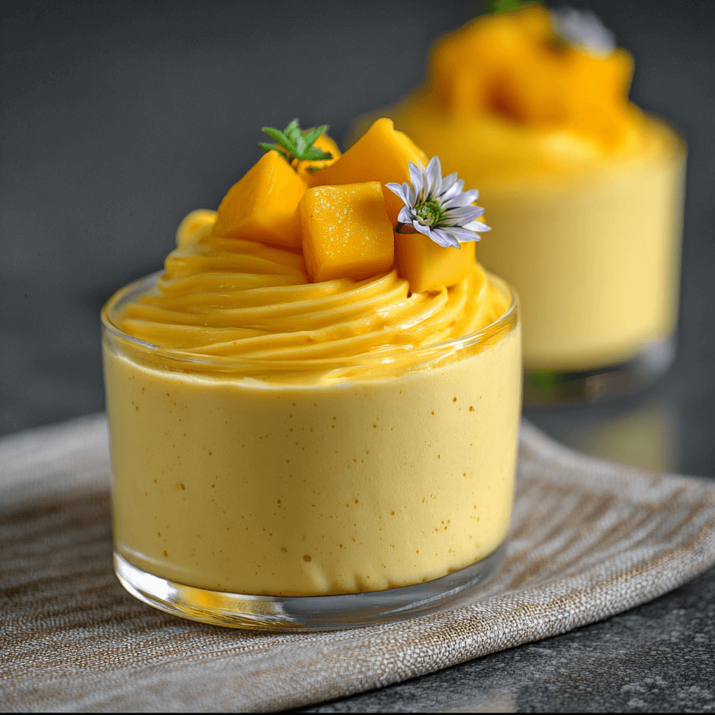 Creamy Mango Mousse: A Light, Luscious Tropical Dessert - Hailey Tasty ...